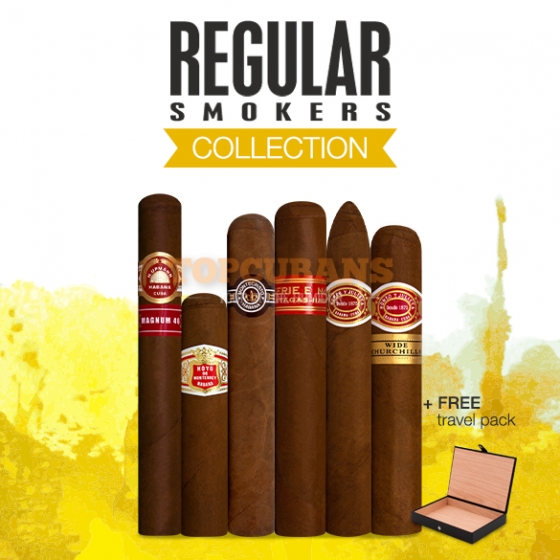 SAMPLER Regular Smokers' Collection with Travel Humidor 2022 Set of 6 ...